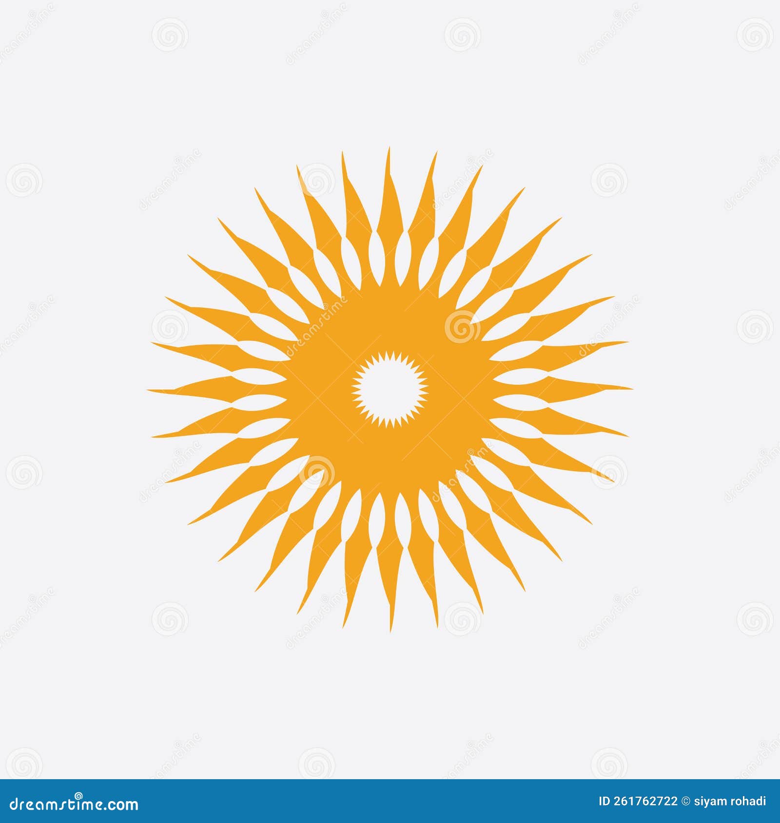 Sun Vector Illustration Icon Stock Vector - Illustration of horizon ...