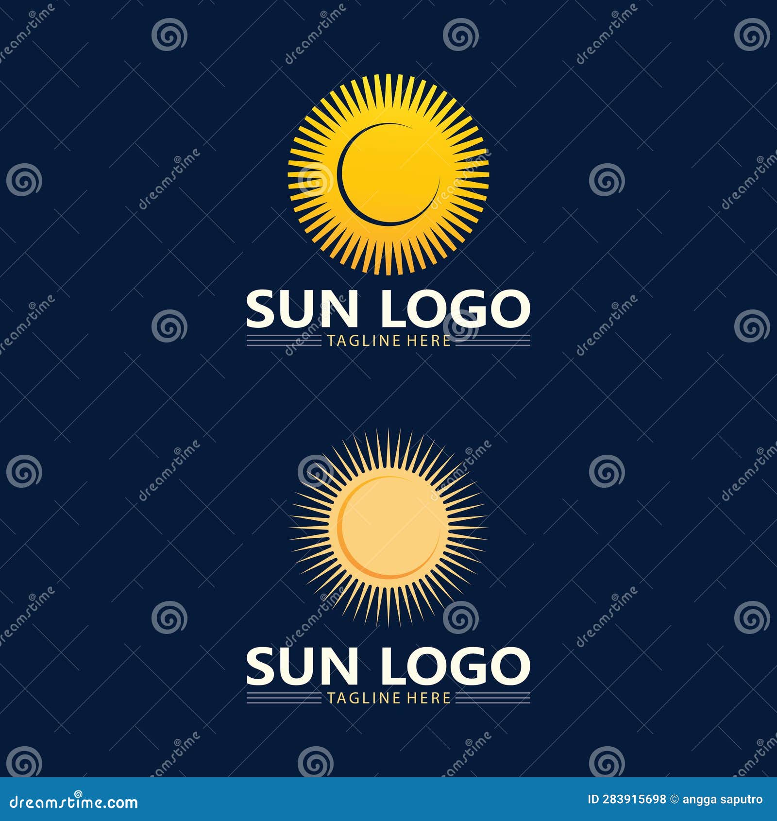 Sun Vector Illustration Icon Stock Illustration - Illustration of beach ...