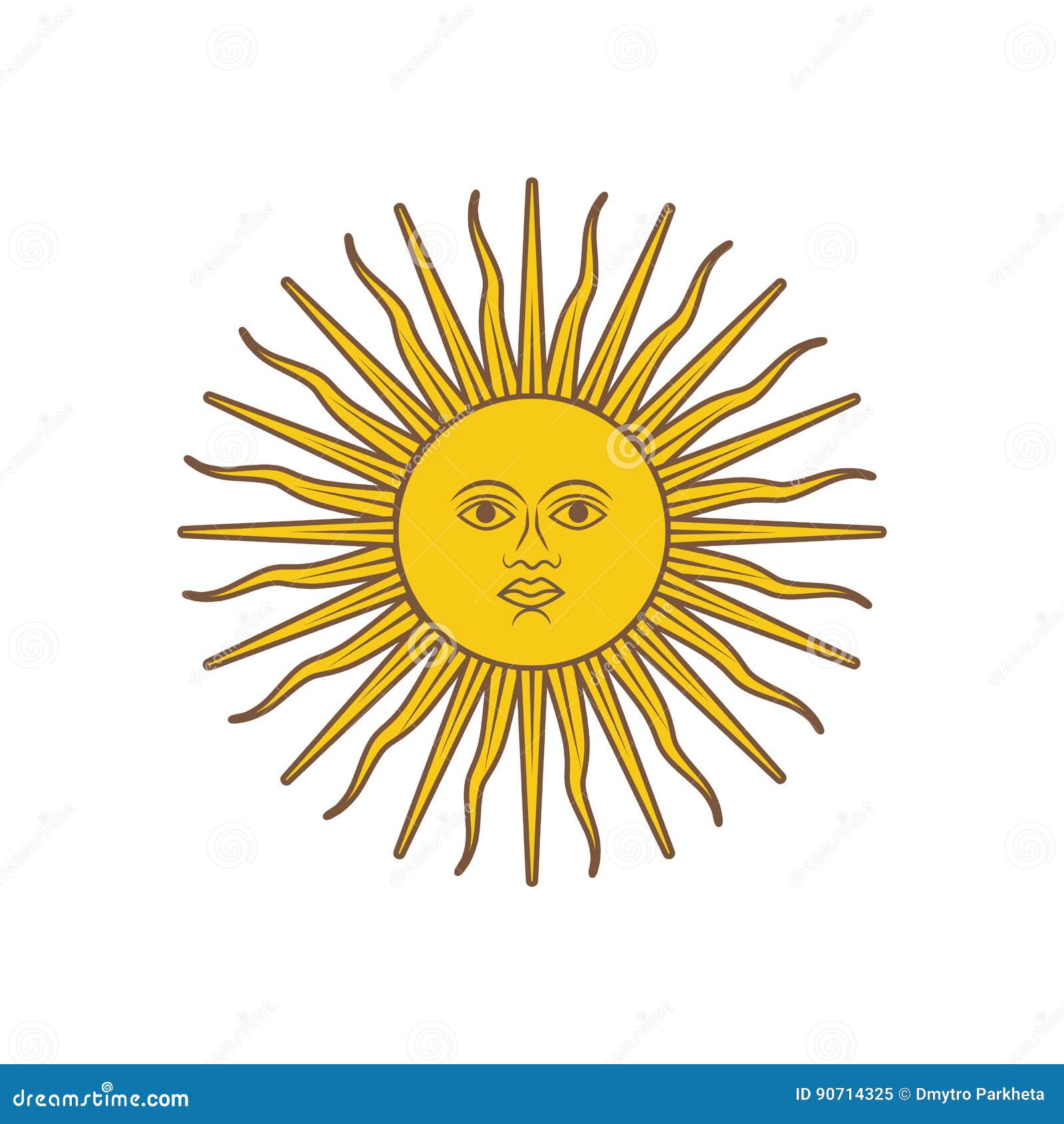 Sun vector illustration stock vector. Illustration of sunshine - 90714325
