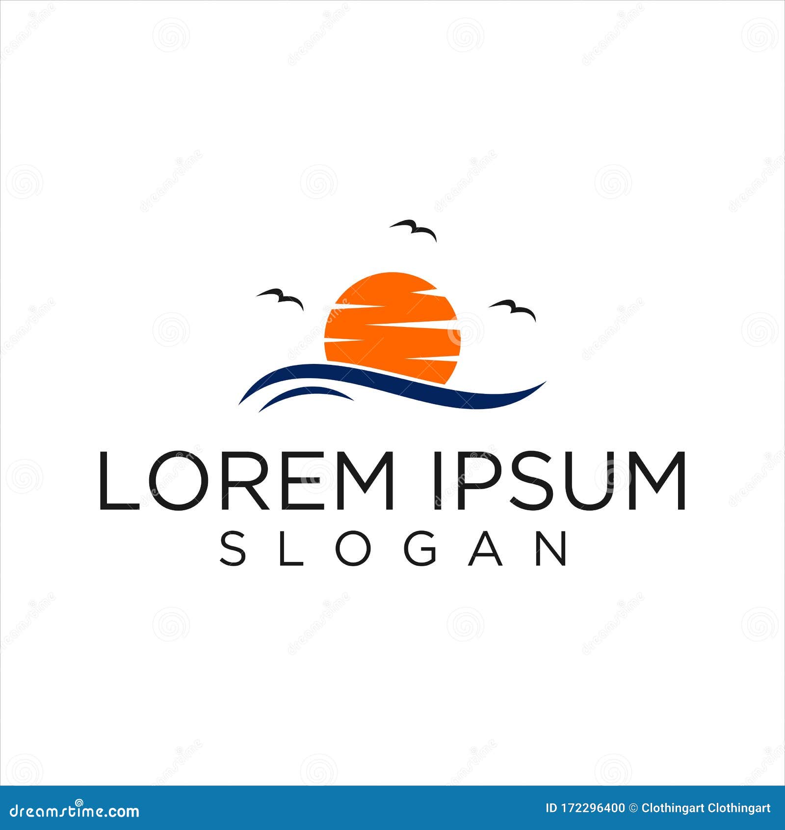 Sun Vector Logo Concept Designs Stock Vector - Illustration of water ...