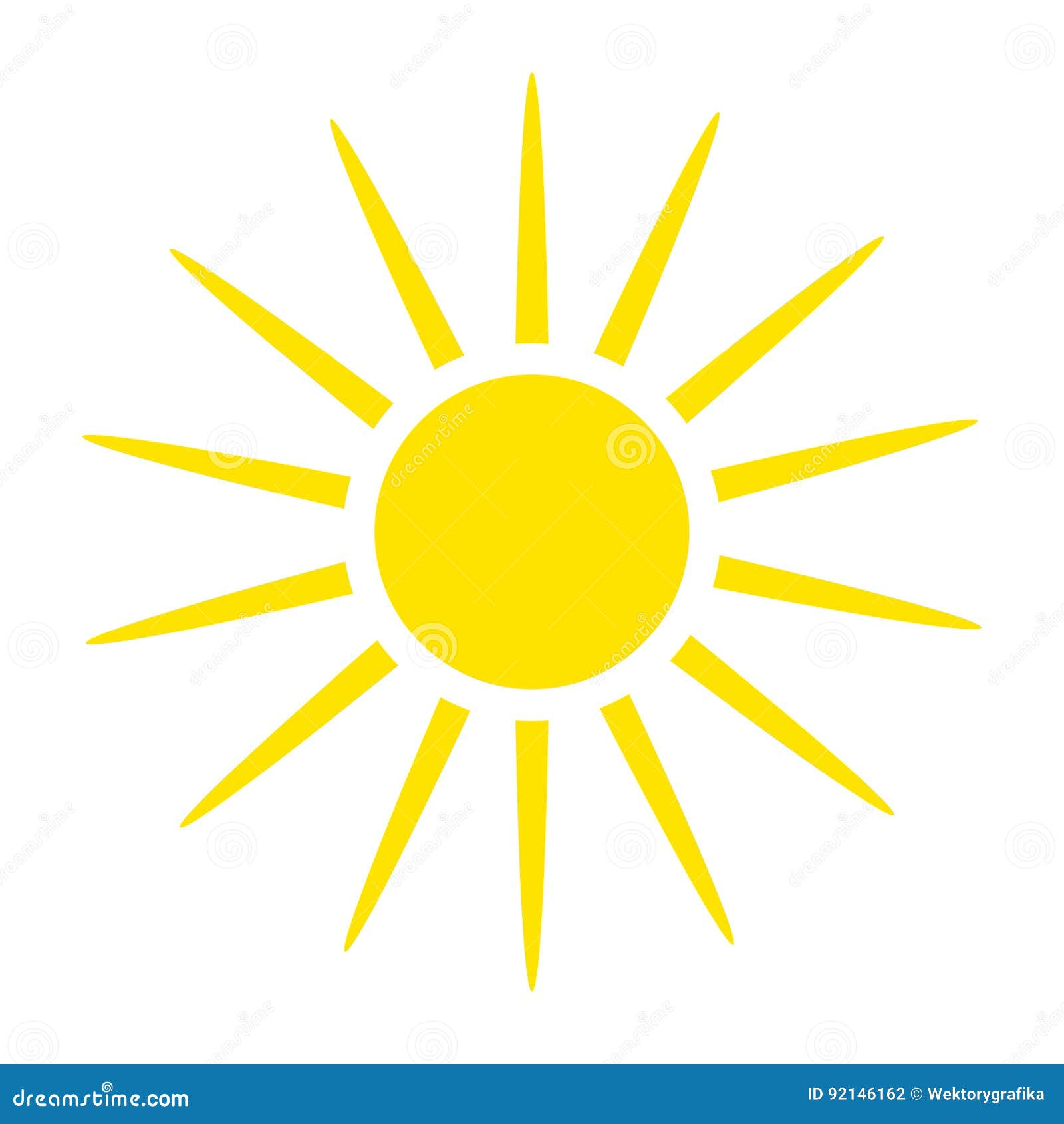 Sun Vector Symbol Icon Design. Beautiful Illustration Isolated O Stock ...