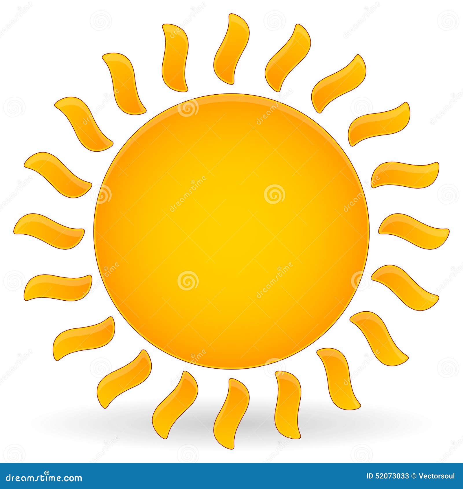 Sun-Vektor Clipart vektor abbildung. Illustration von graphiken - 52073033