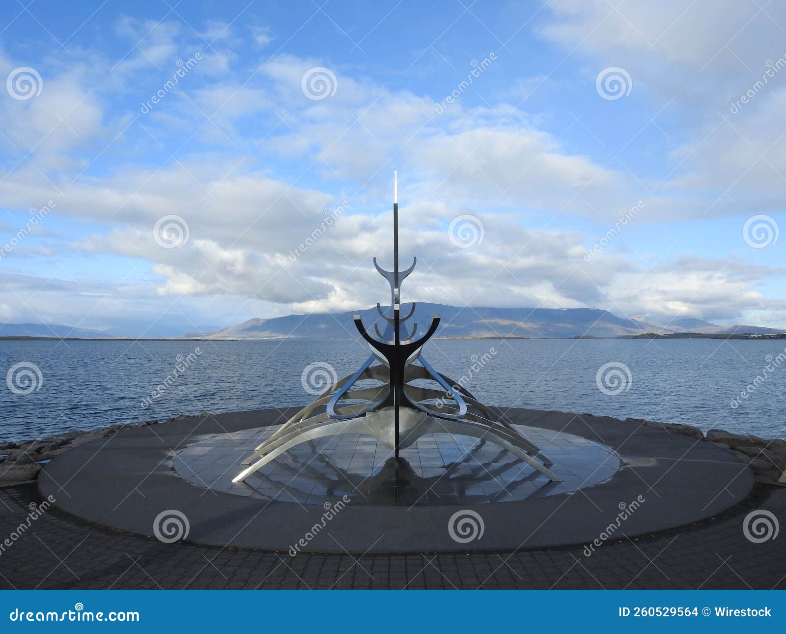 Sun Voyager Monument in the Morning Editorial Stock Image - Image of ...