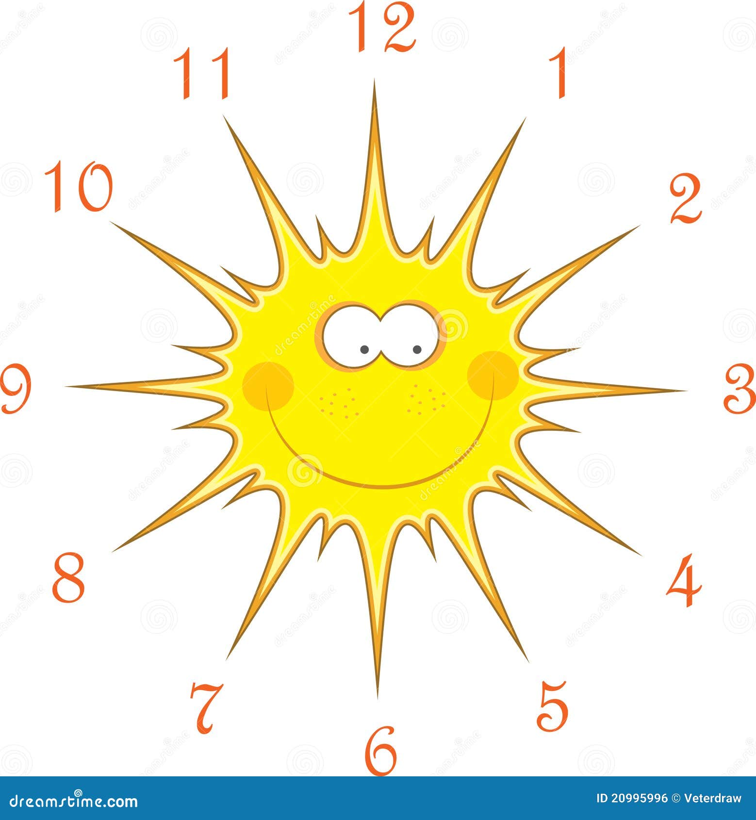 Sun watches, illustration stock vector. Illustration of lesson - 20995996