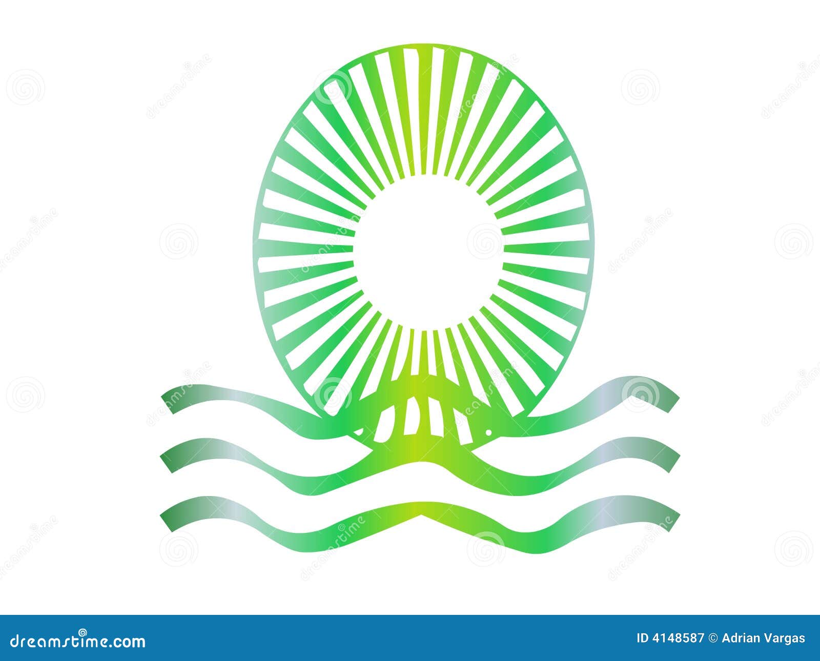 Sun water logo stock vector. Illustration of vector, planet - 4148587