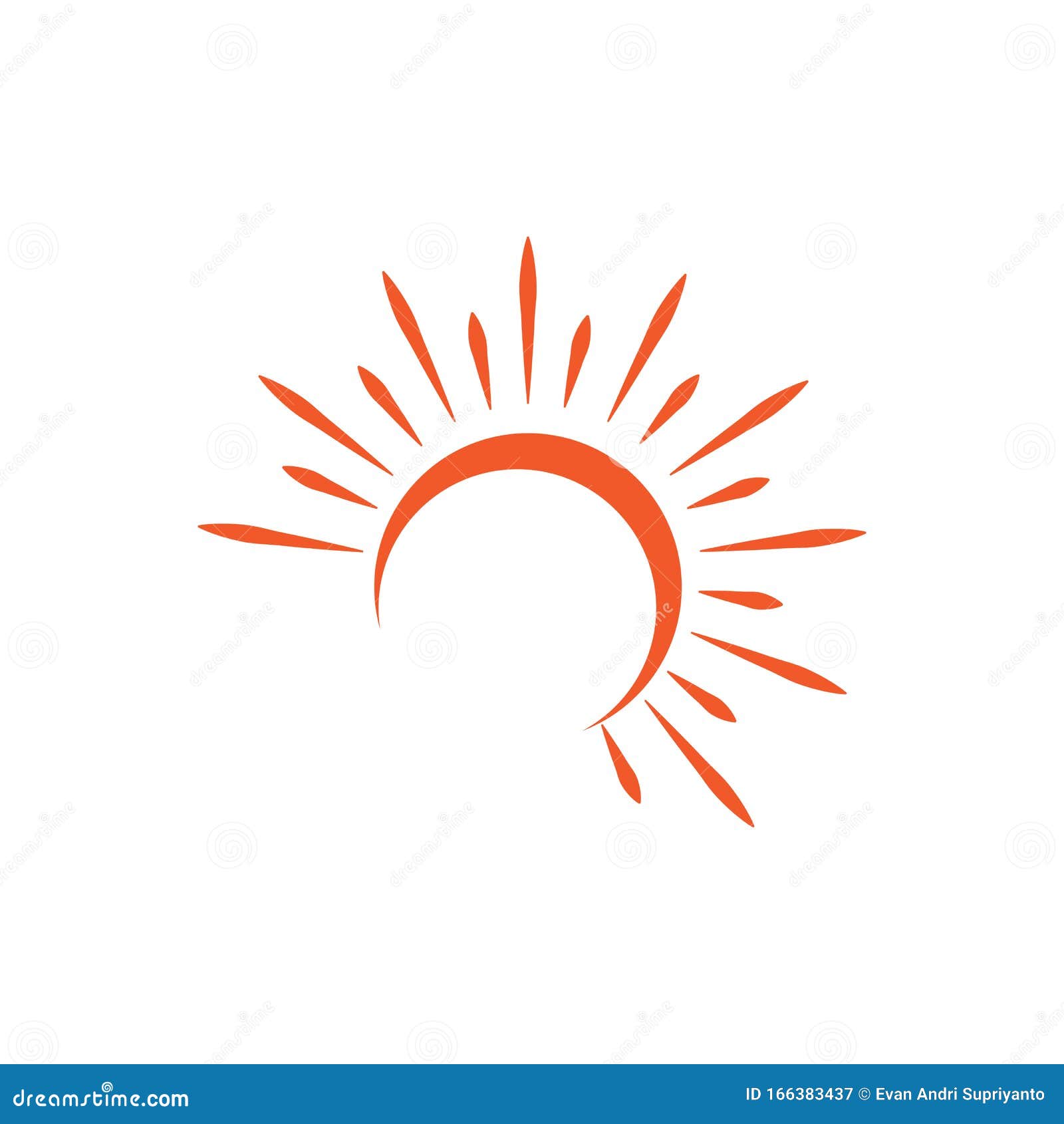 Sun Wave Logo Template Vector Symbol Stock Vector - Illustration of ...