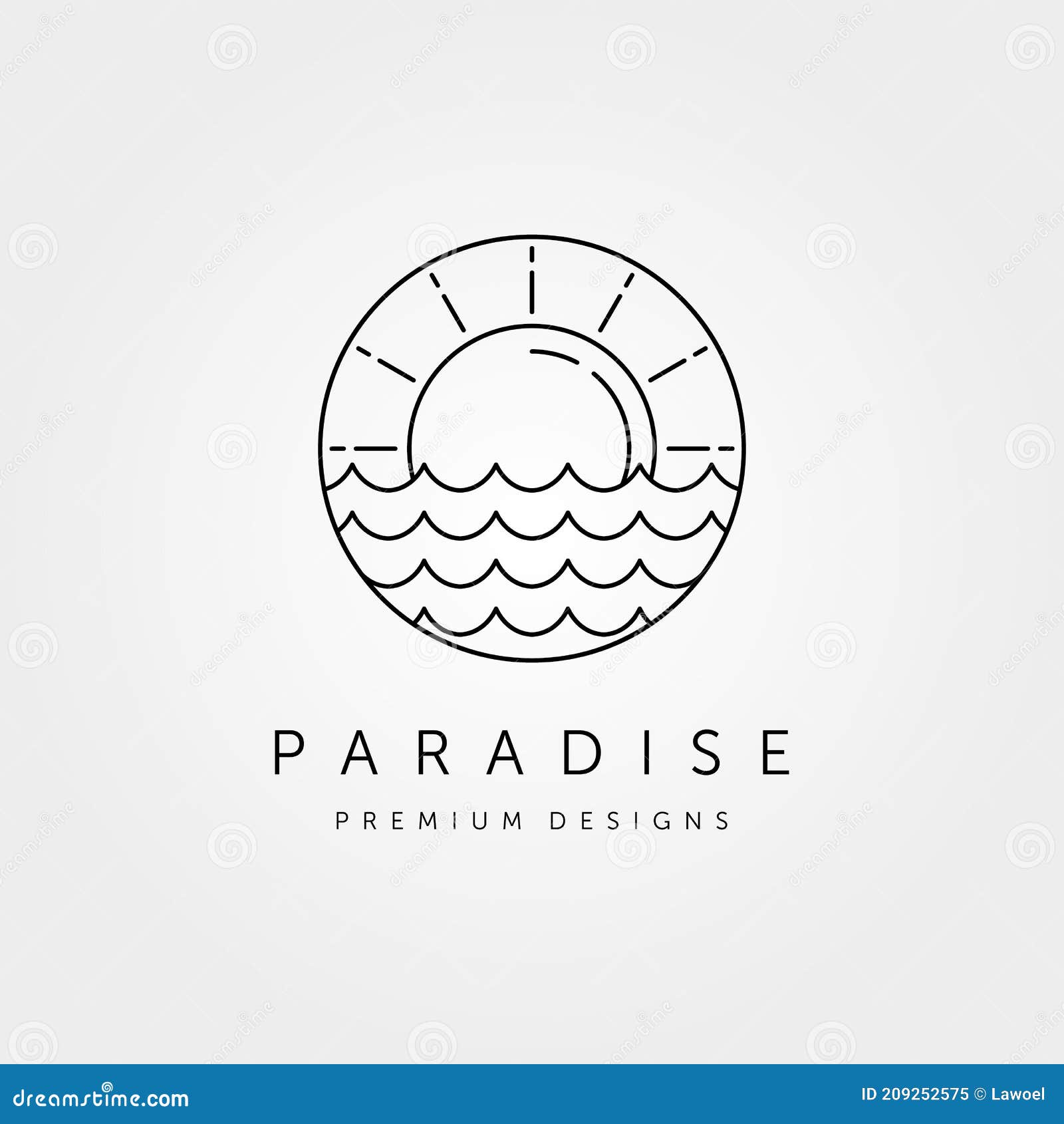 Sun Wave Logo Vector Symbol Illustration Design Stock Vector ...