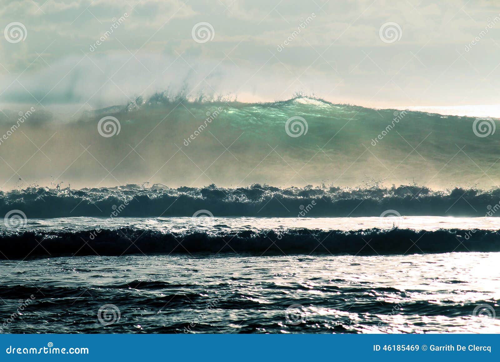 Sun in a Wave stock image. Image of bright, white, clouds - 46185469