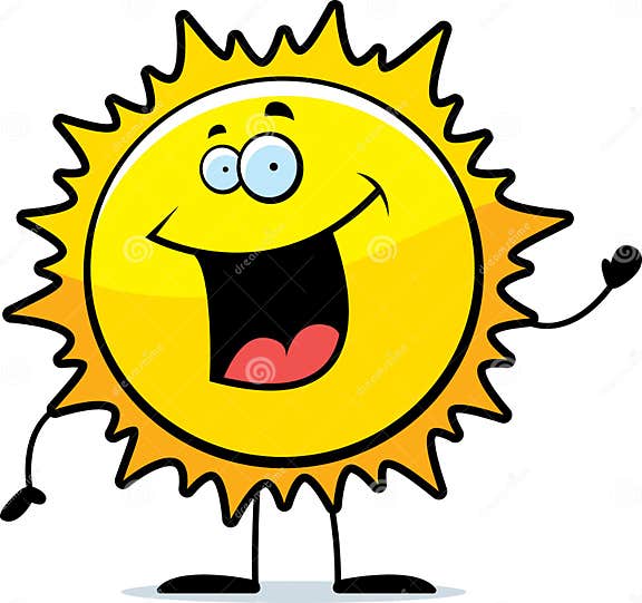 Sun Waving stock vector. Illustration of nature, happy - 11988438