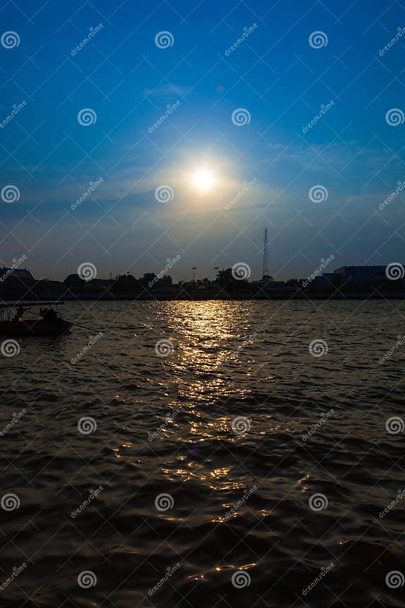 Sun will fall stock image. Image of abstract, blue, nature - 38796581