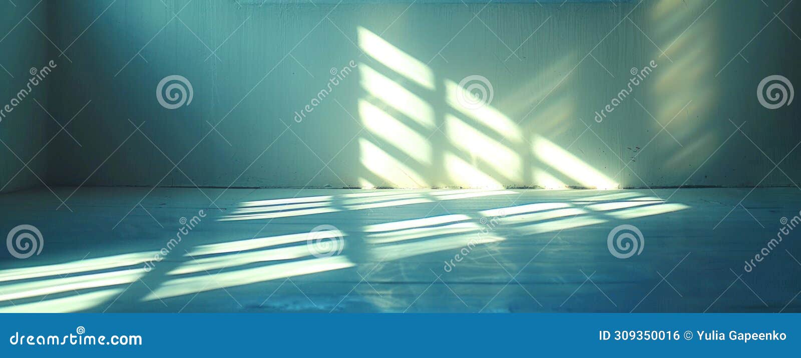 Sun through Window To Wall in Sun Lit Room Stock Photo - Image of ...