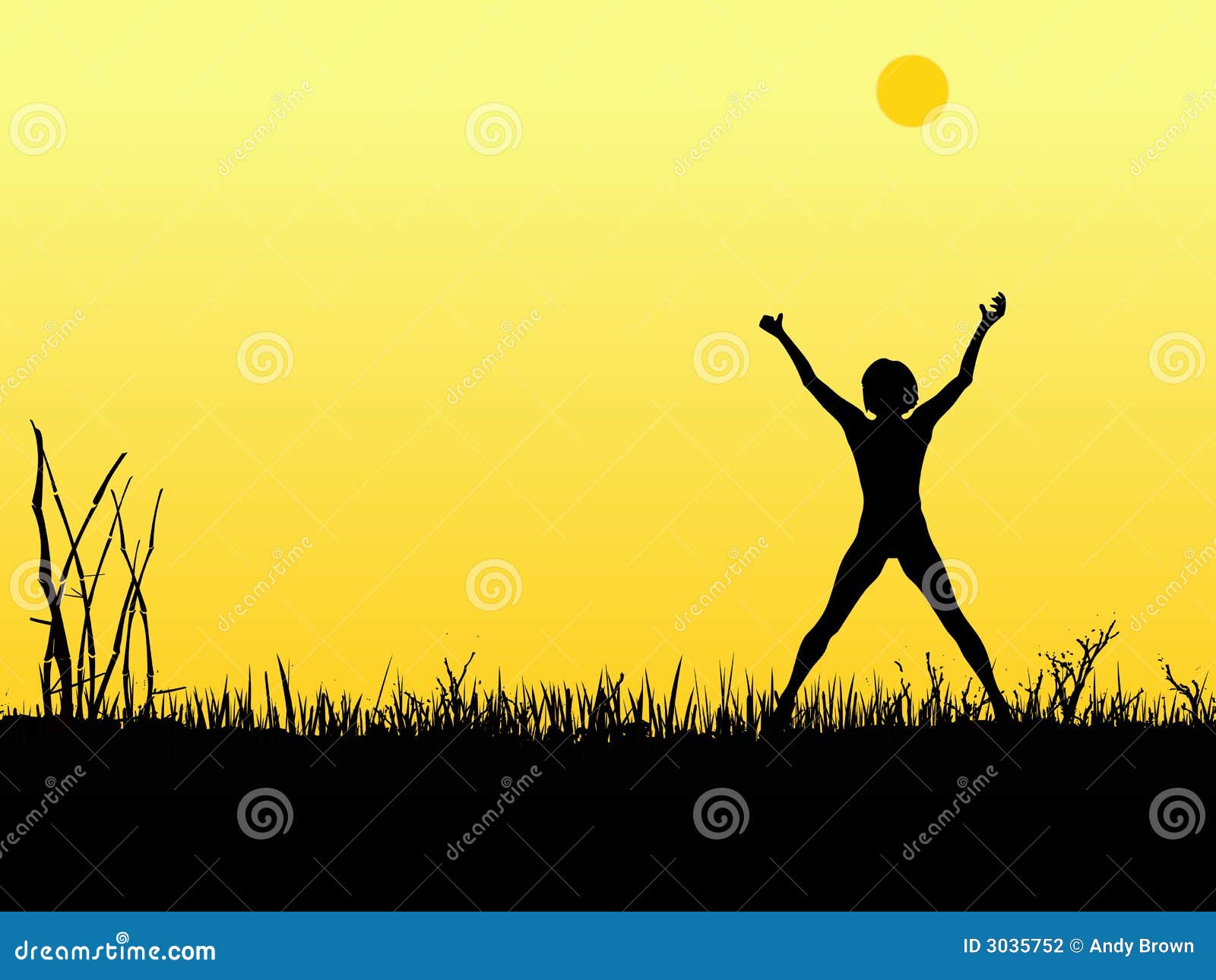 Sun Worshipper Stock Vector Illustration Of Landscape 3035752