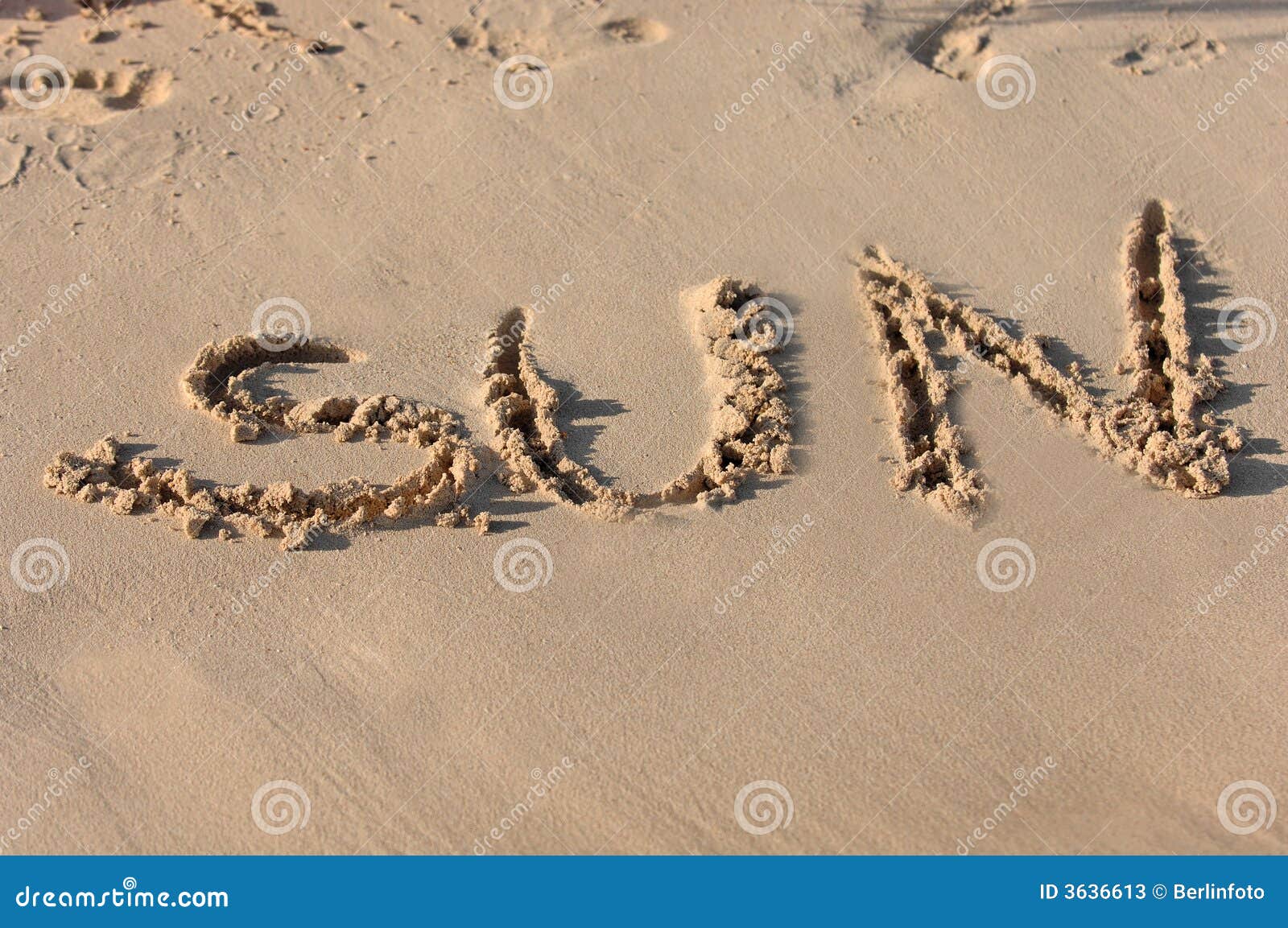 Sun written in sand stock image. Image of written, seashore - 3636613