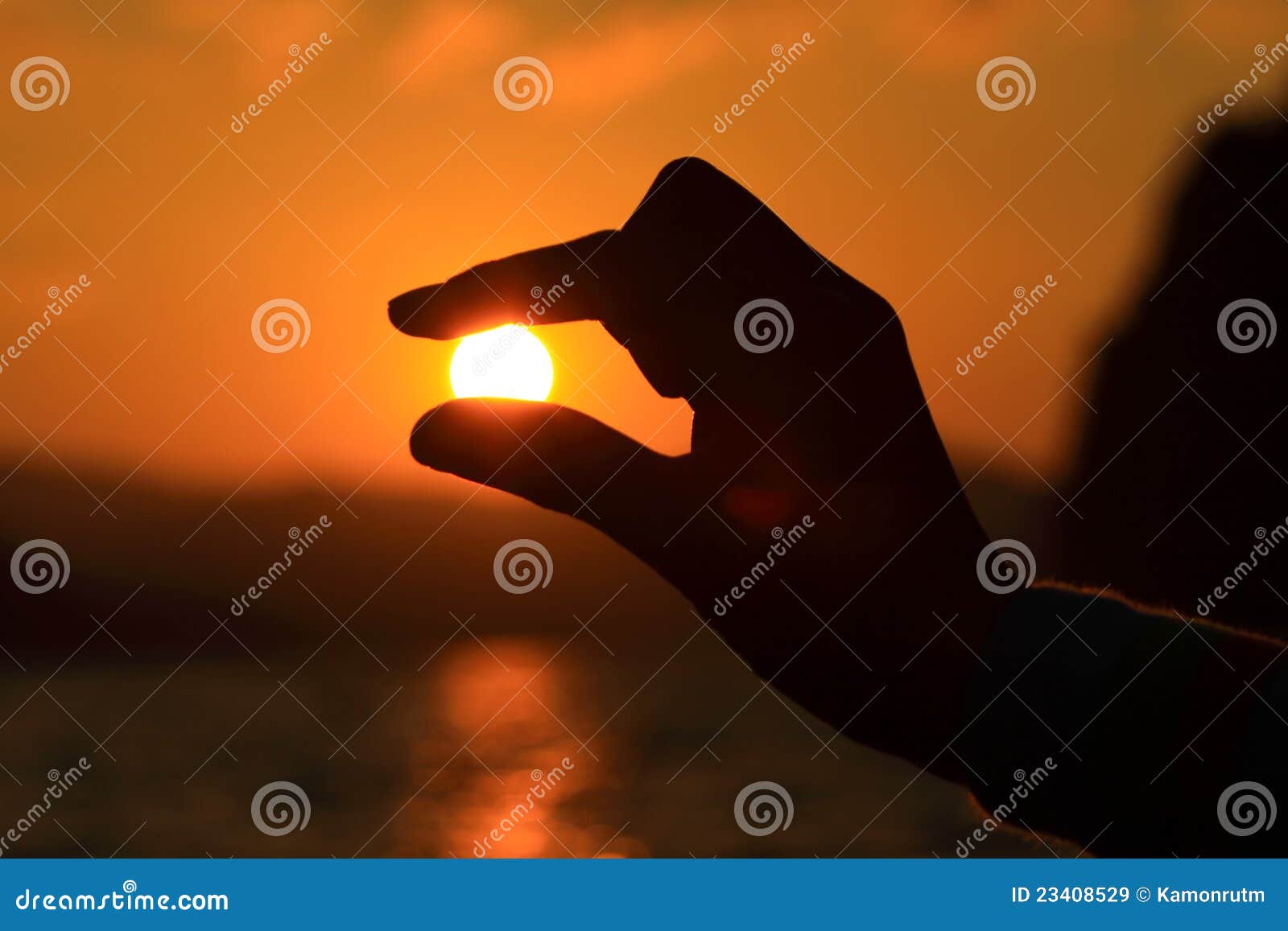 The sun in your hand stock image. Image of relax, touch - 23408529