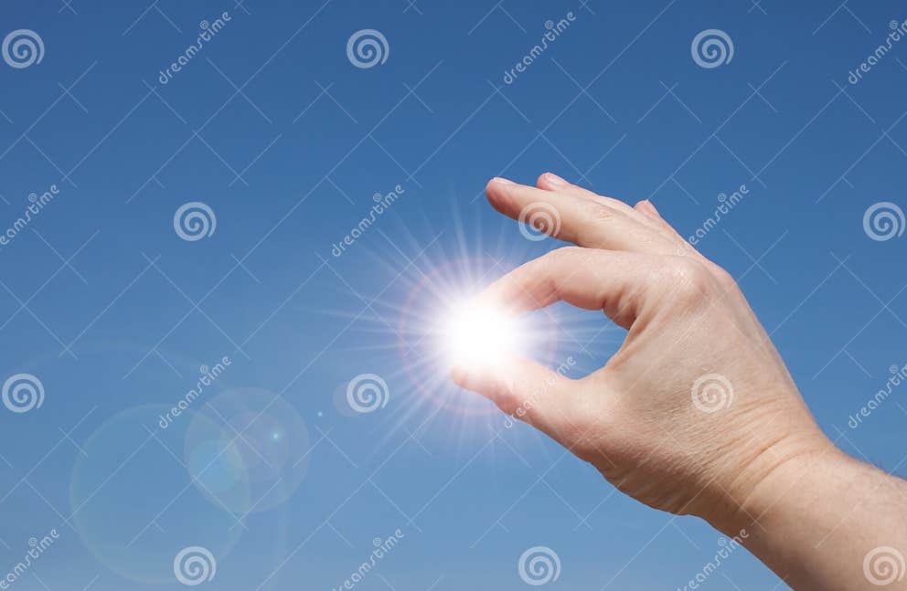 Sun in your hands stock photo. Image of glowing, sunlight - 13646966