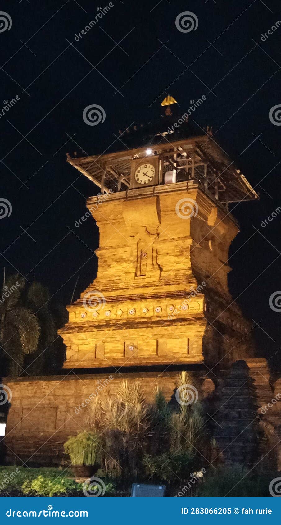 The Relic Tower Inside Mandalay Royal Palace Compound, Myanmar ...