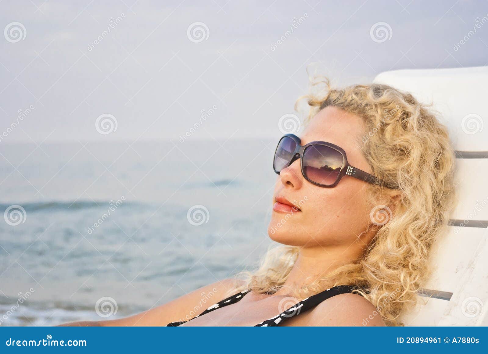 Sunbath stock image. Image of weather, happy, resort - 20894961