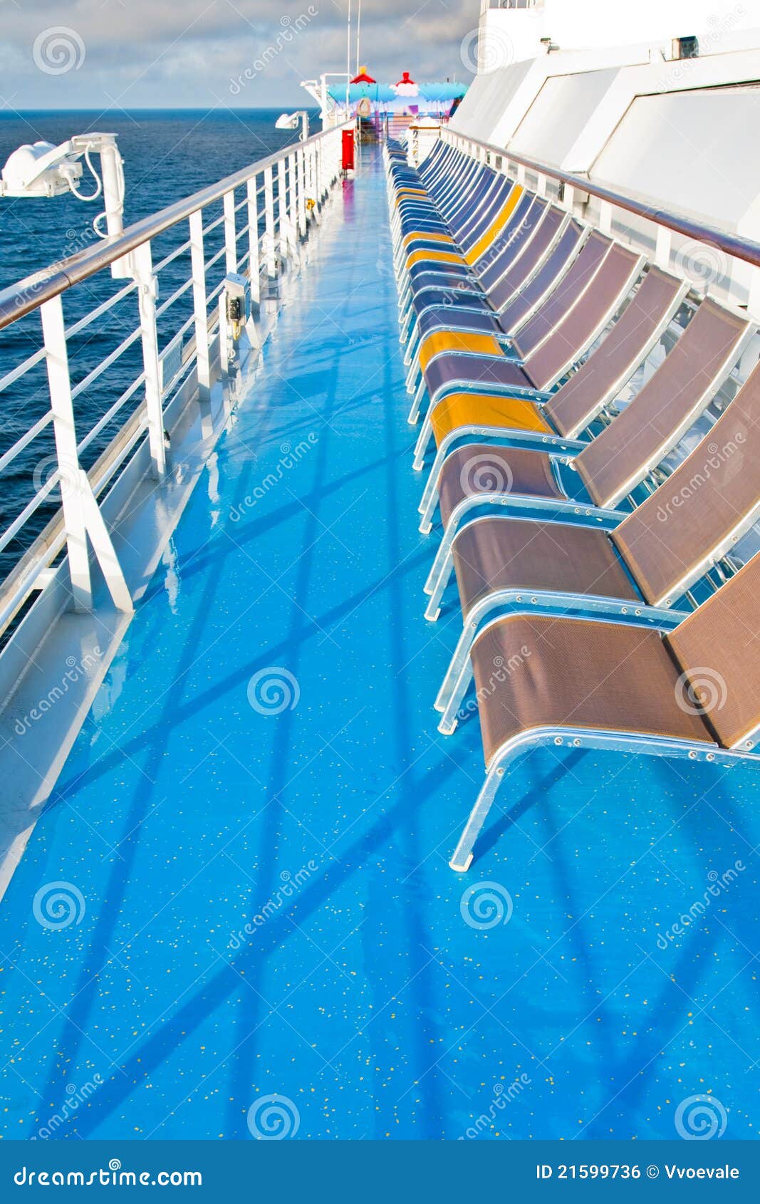 Sunbath Chairs on Cruise Liner Stock Photo - Image of ship, navigation ...