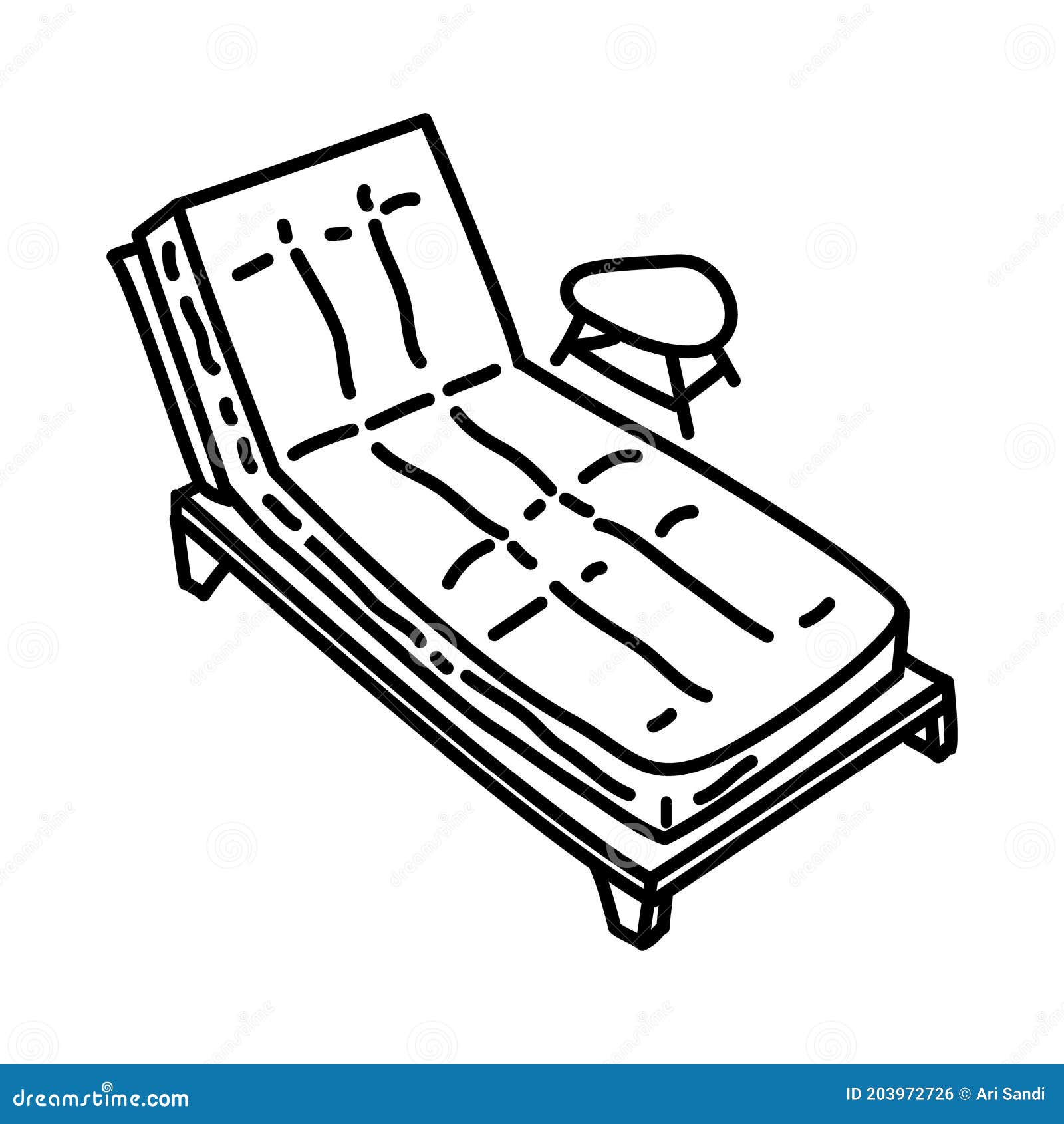 Sunbathing Icon. Doodle Hand Drawn or Outline Icon Style Stock ...