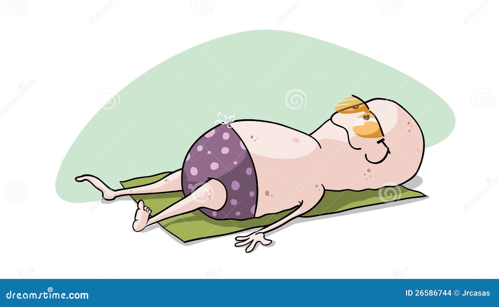 Sunbathing hot guy stock vector. Illustration of recreational - 26586744