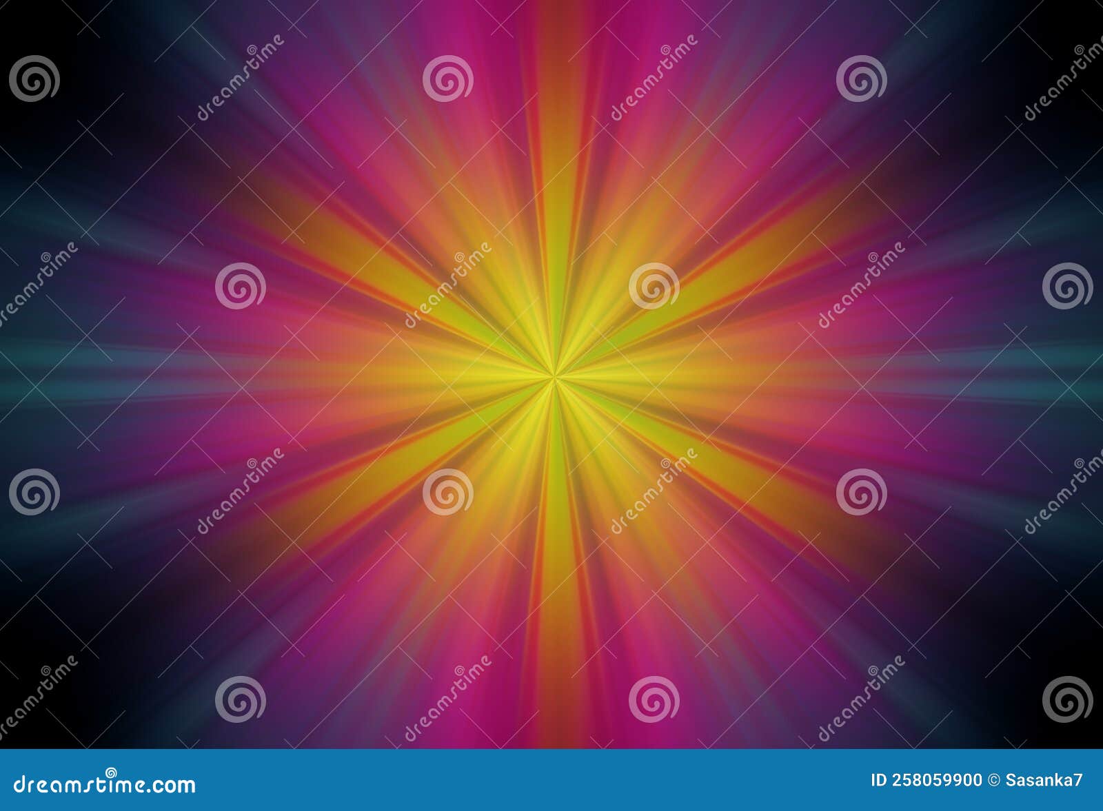Sunbeam in cosmos stock illustration. Illustration of pink - 258059900