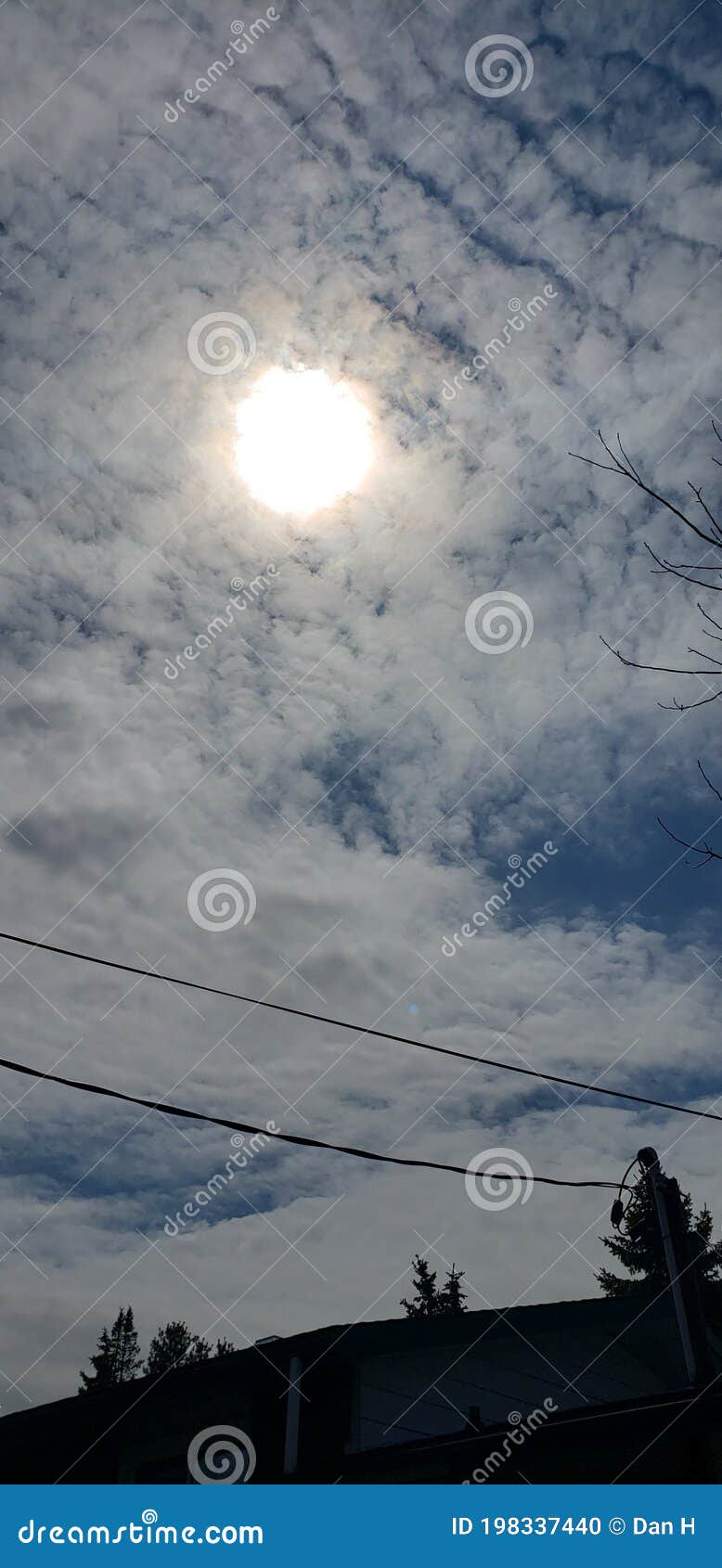 Sunbeam light clouds stock photo. Image of daytime, wind - 198337440