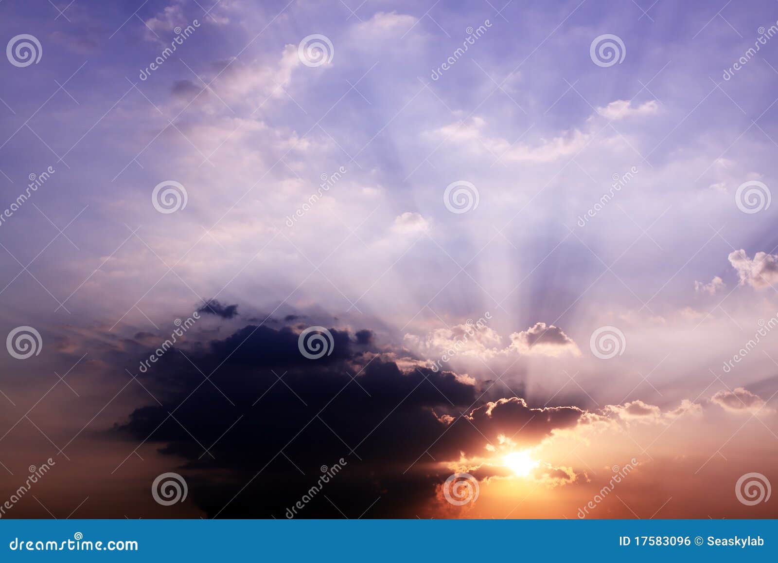 Sunbeams and clouds stock photo. Image of concept, cloudy - 17583096