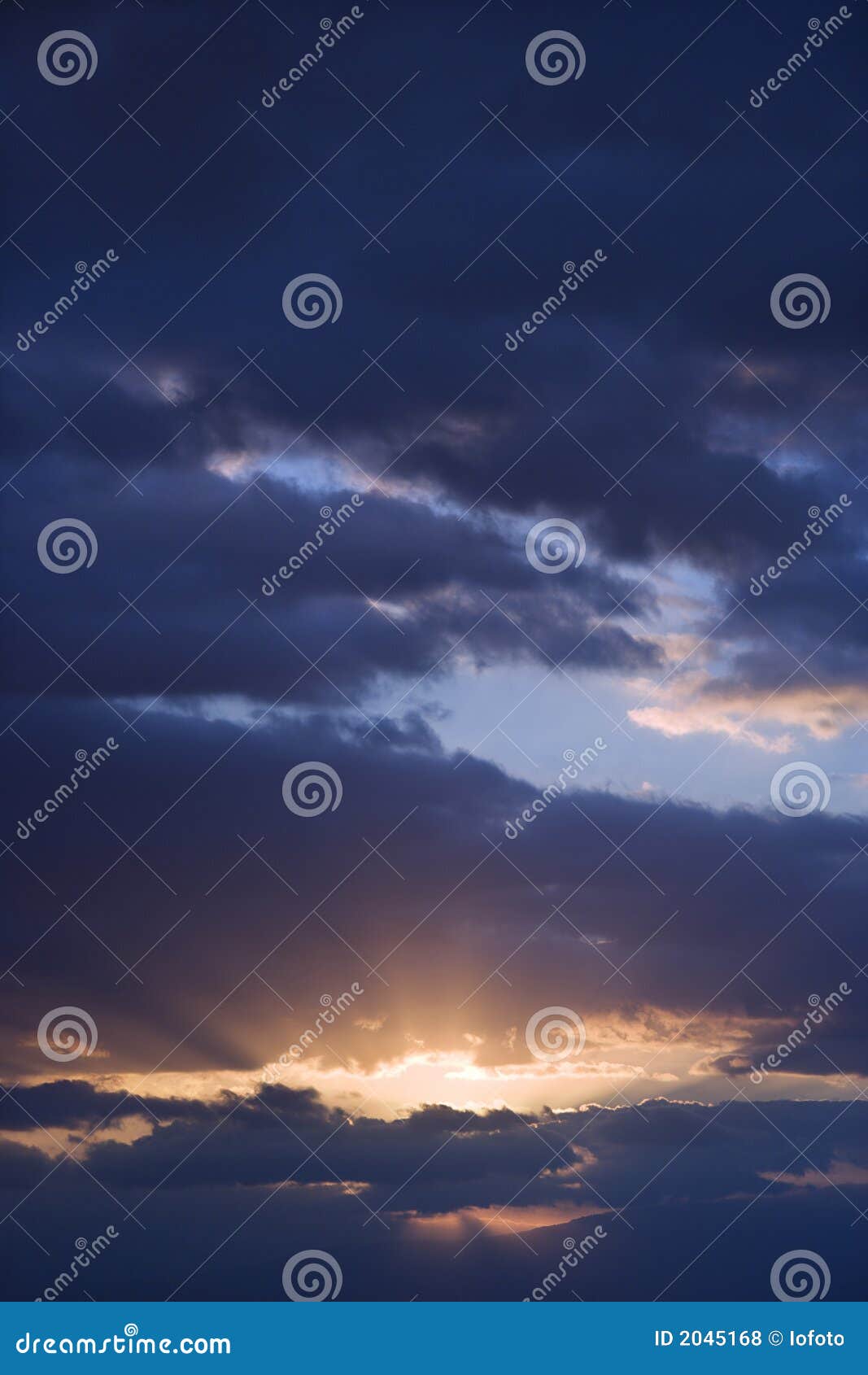 Sunbeams Coming through Clouds Stock Photo - Image of cloud, peaceful ...