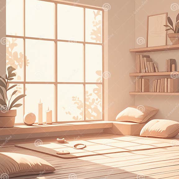 Sunbeams through Window Illustration Stock Illustration - Illustration ...