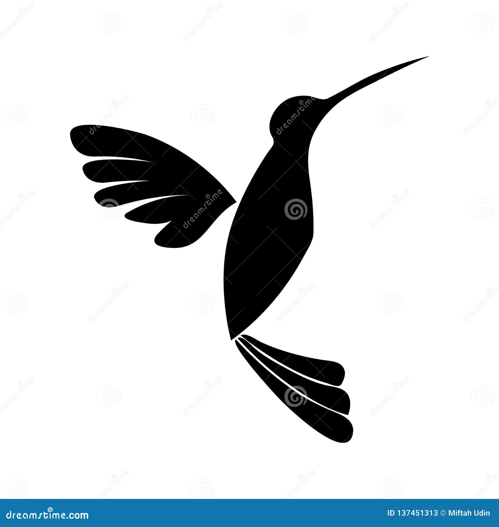 Sunbird Del Logotipo Del Icono Del Ejemplo Stock de ilustración ...