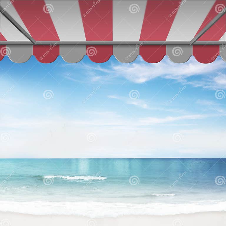 Sunblind stock illustration. Illustration of leisure - 43981132