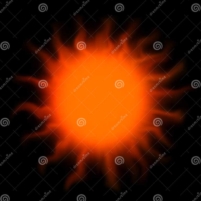 Sunburst stock illustration. Illustration of fireball, fire - 249599