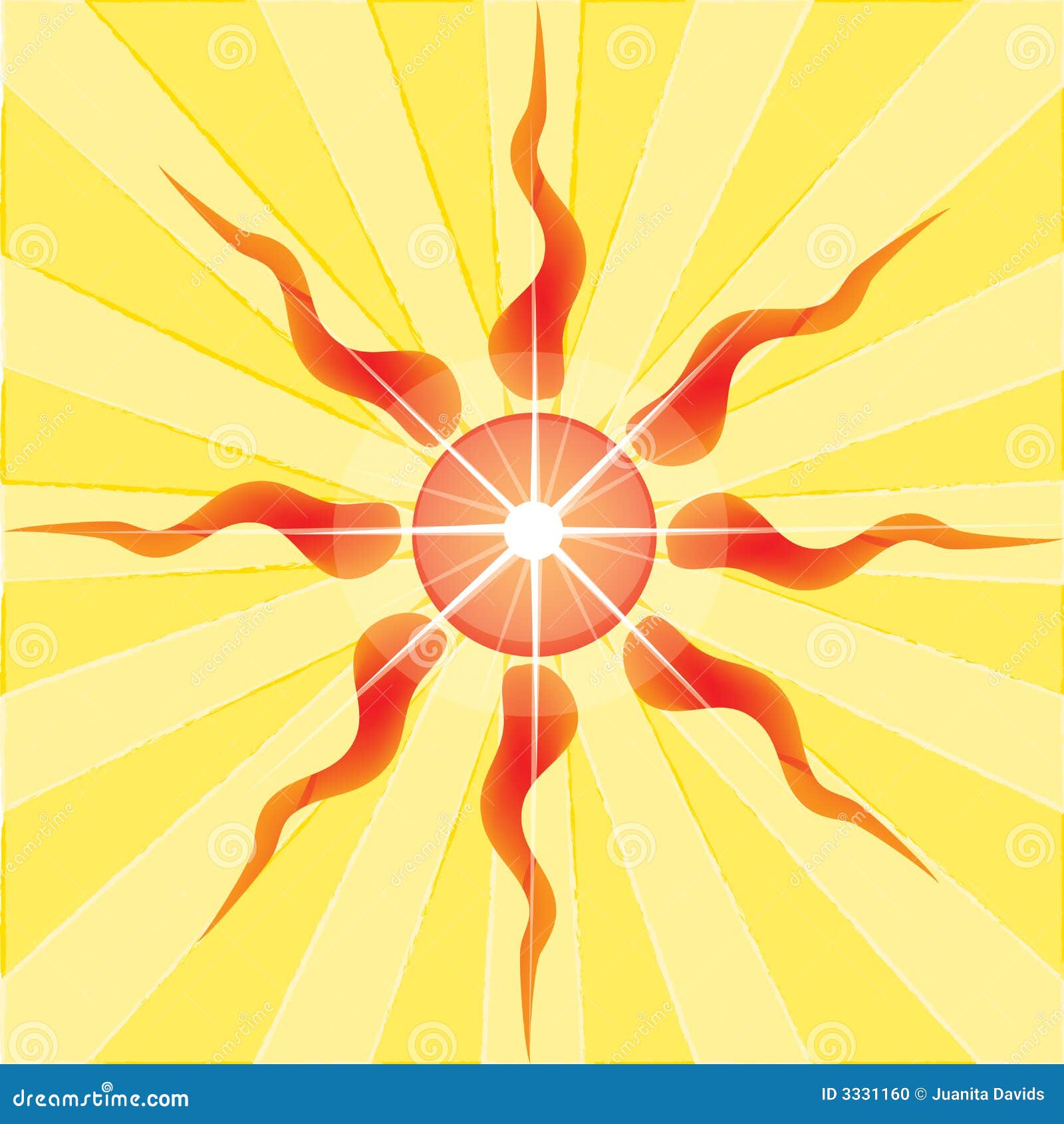 Sunburst stock illustration. Illustration of motive, lines - 3331160