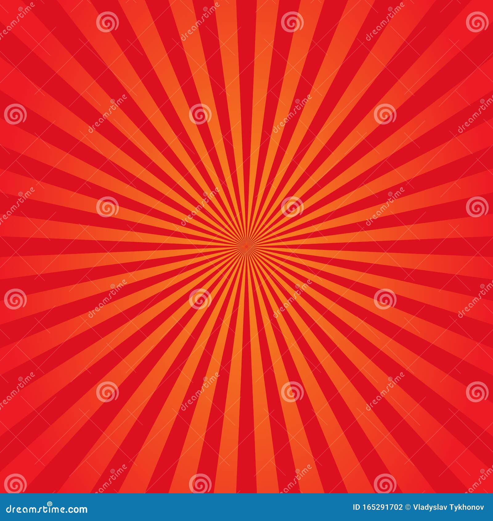 Sunburst Background Orange and Red. Vector Illustration. EPS 10 Stock ...