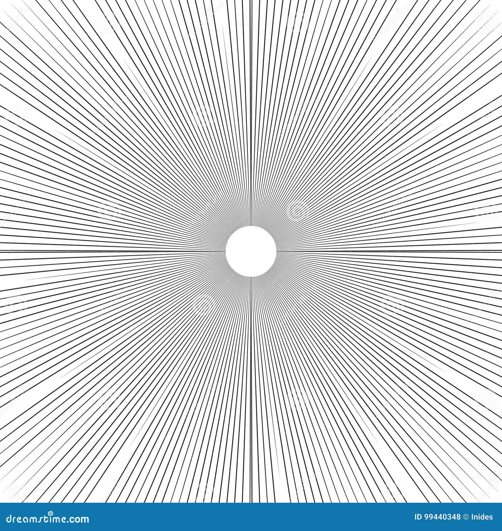 Sunburst Background Thin Radial Lines Vector. Stock Vector ...