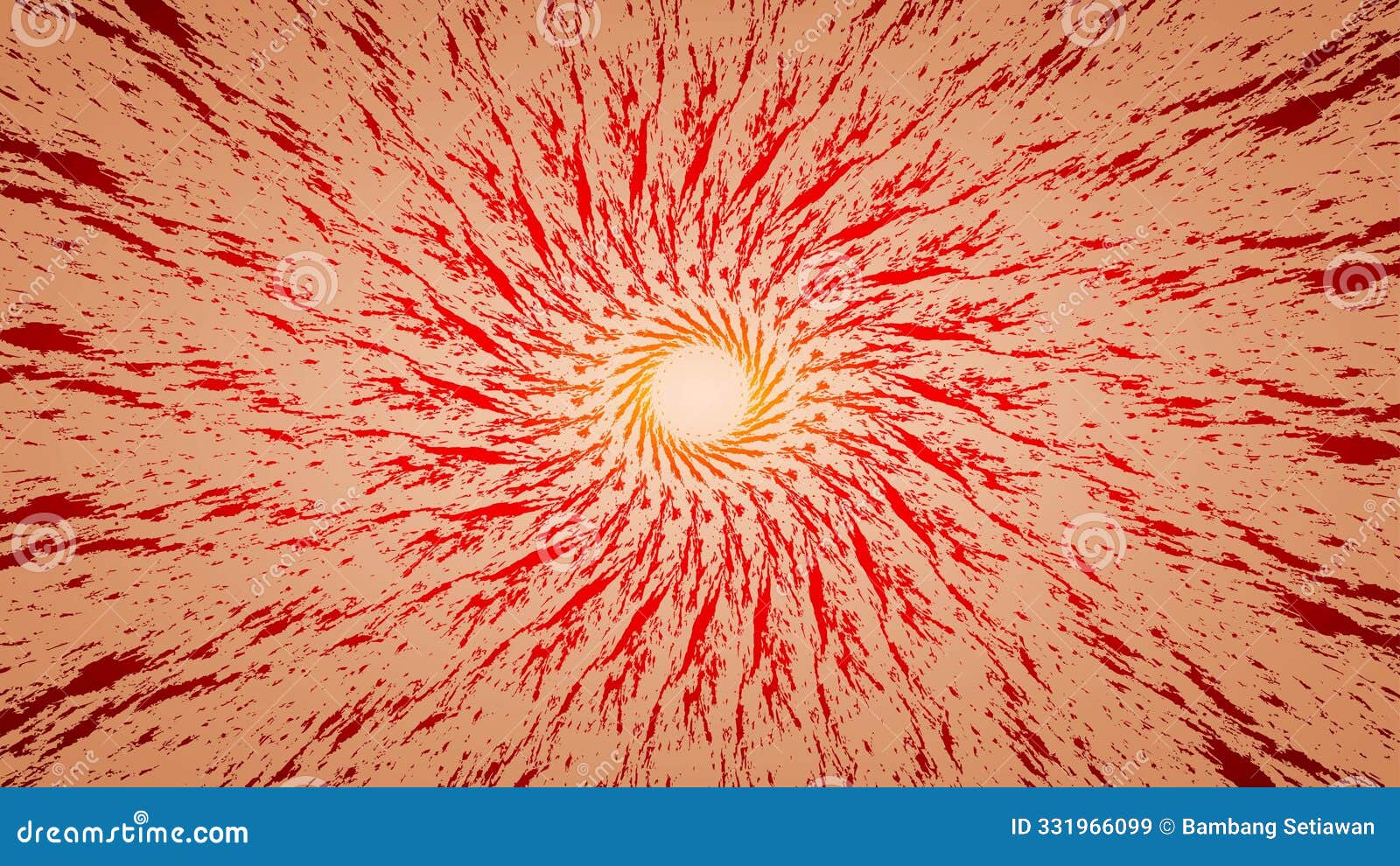 Grunge Mandala Background Featuring Rotating Red Rays Explosion Effect ...