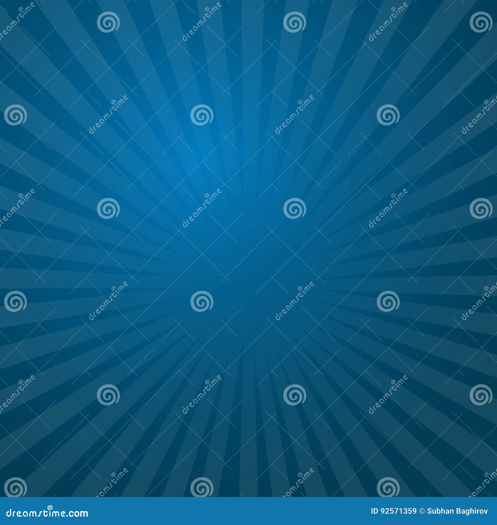 Sunburst Blue Rays Pattern. Radial Sunburst Ray Background Stock Vector ...
