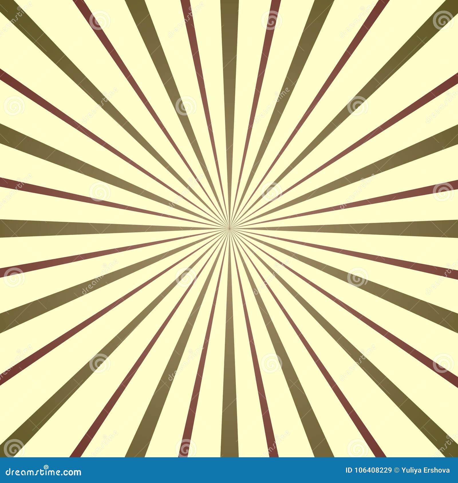 Sunburst Colorful Retro Style Illustration Stock Vector