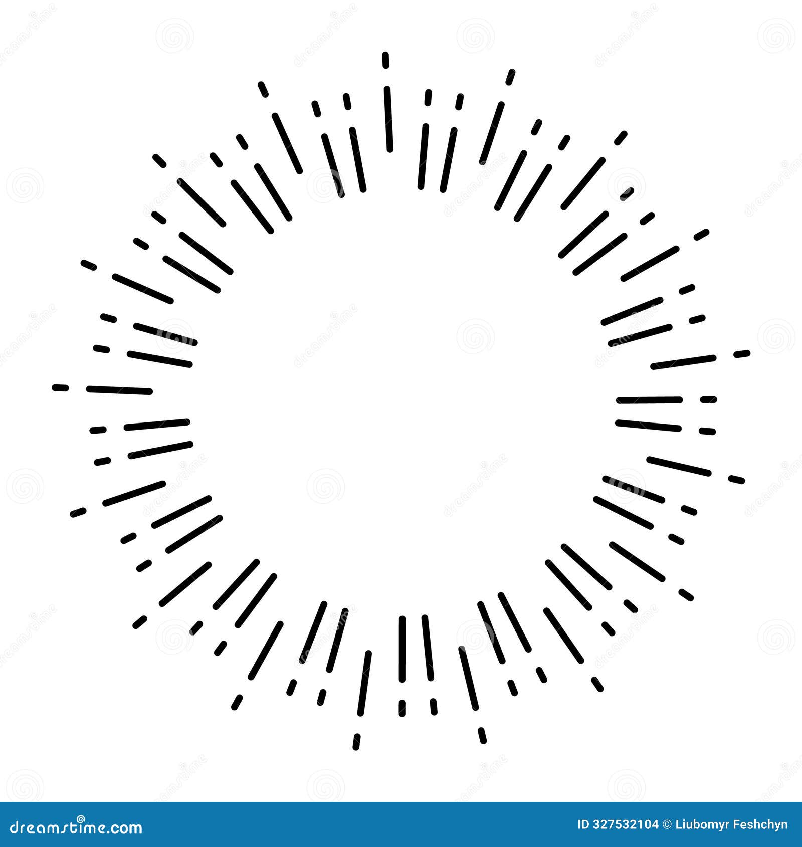 Sunburst Firework Explosion, Bursting Or Light Rays, Linear Drawing ...