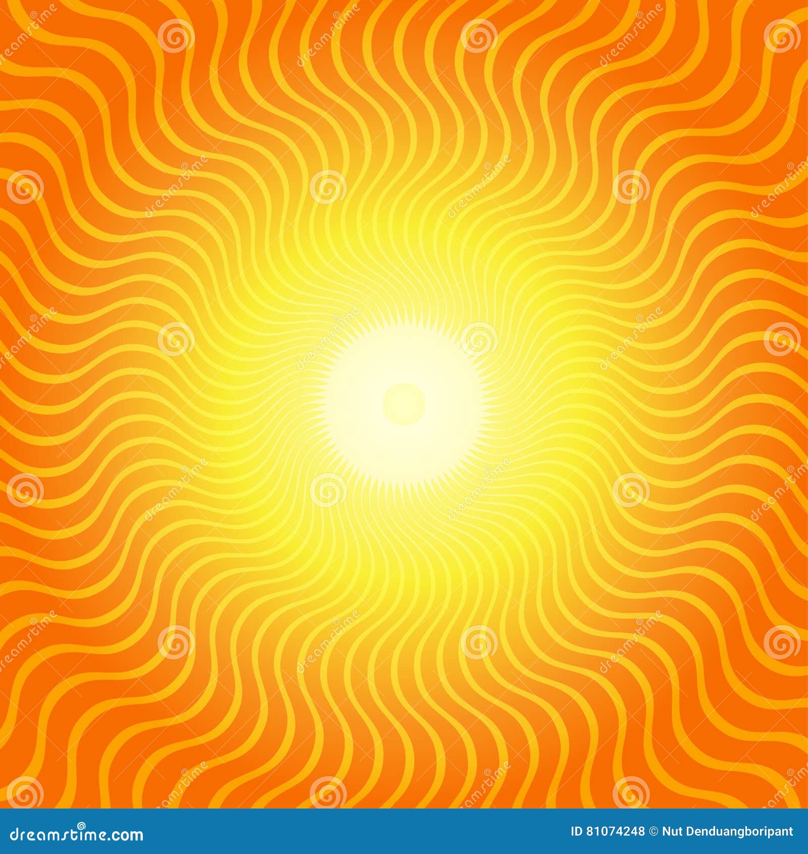 Sunburst Hot Heat Ray Background Stock Vector - Illustration of design ...