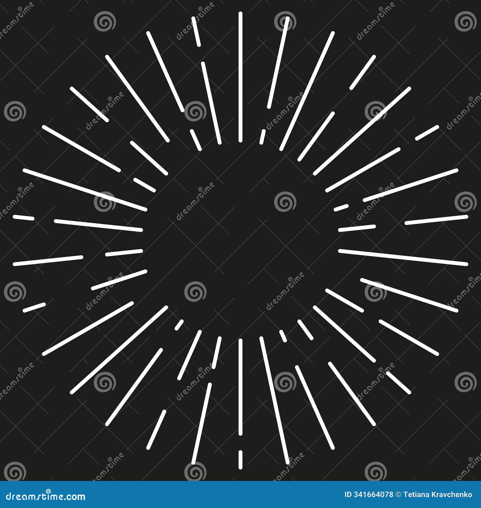 Sunburst Icon. Radiating Lines. Bright Explosion Symbol. Simple Graphic ...