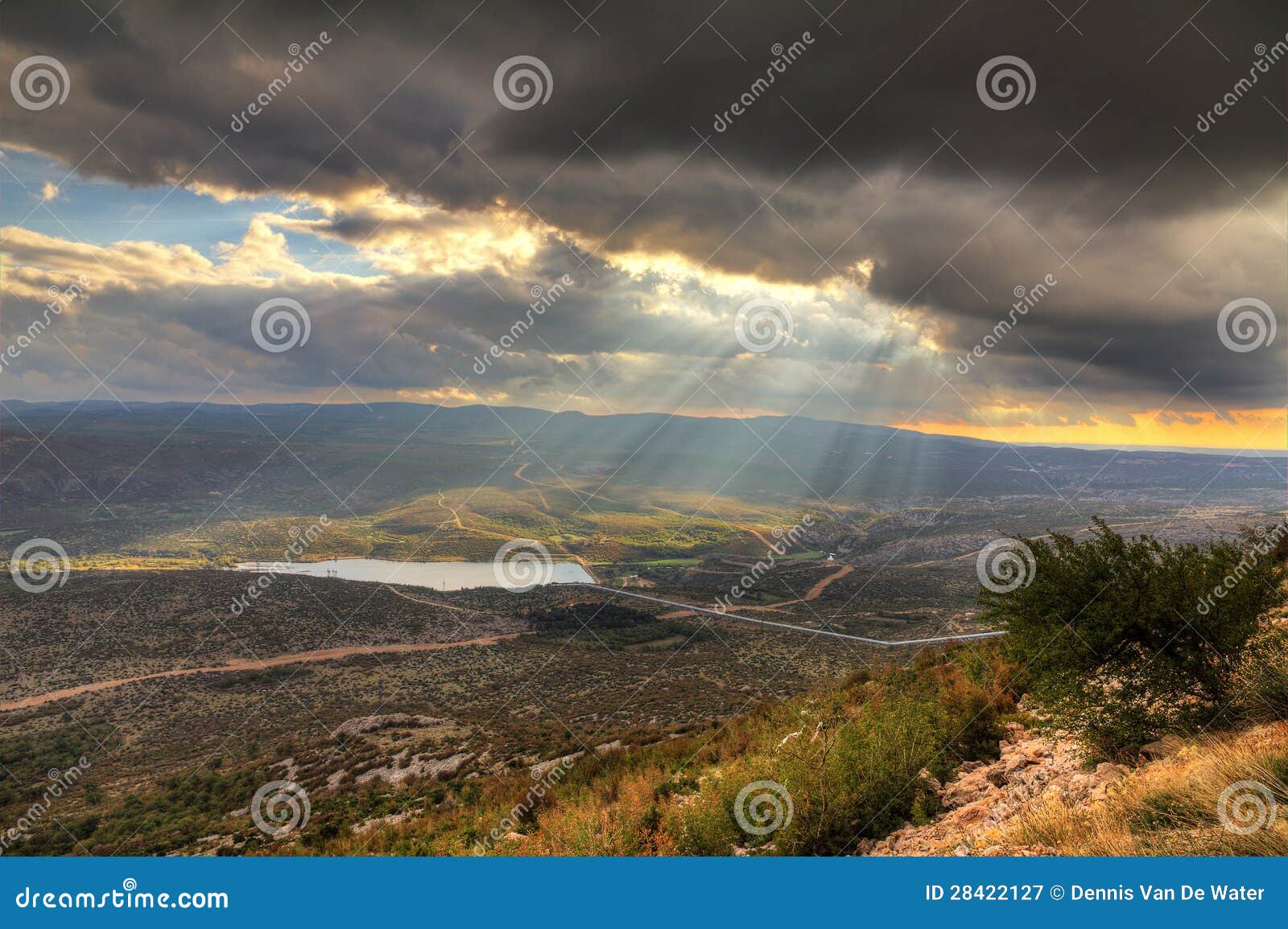 Sunburst landscape stock image. Image of season, cloud - 28422127