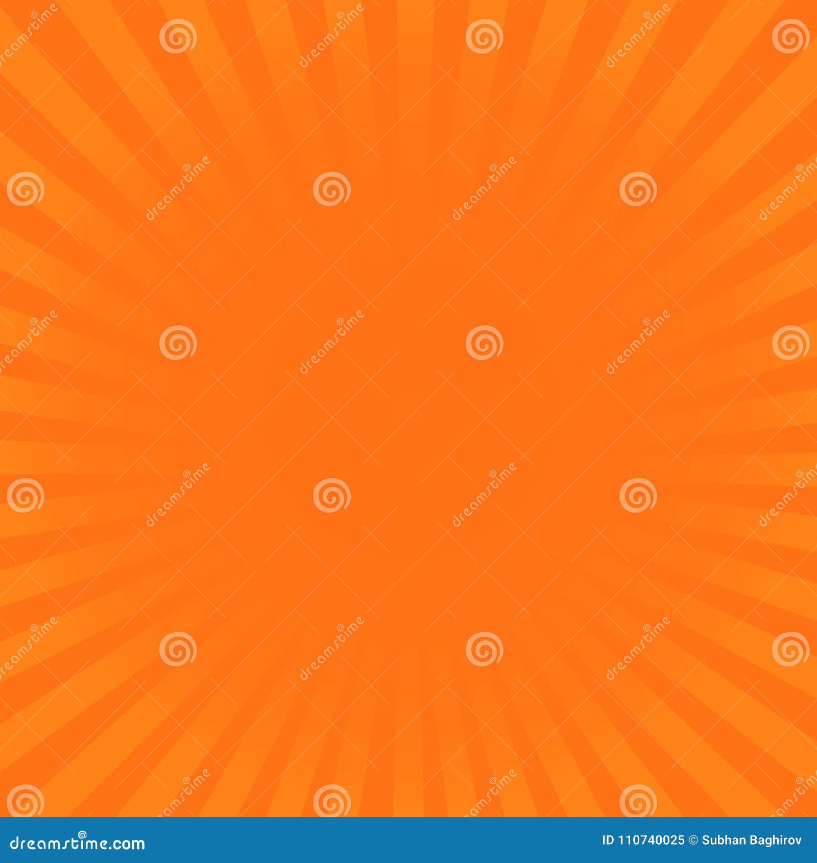 Sunburst Orange Rays Pattern. Radial Sunburst Ray Background Vector ...