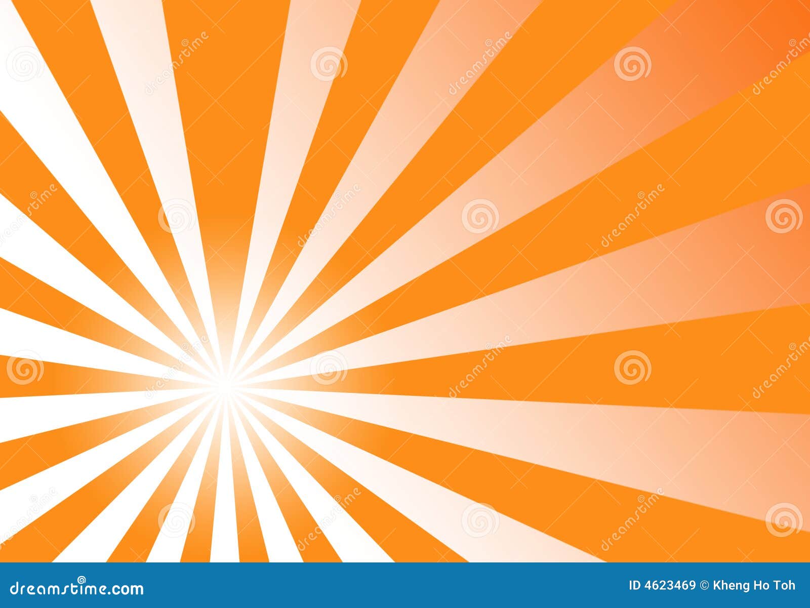 Sunburst Orange Yellow Abstract Background Stock Illustration