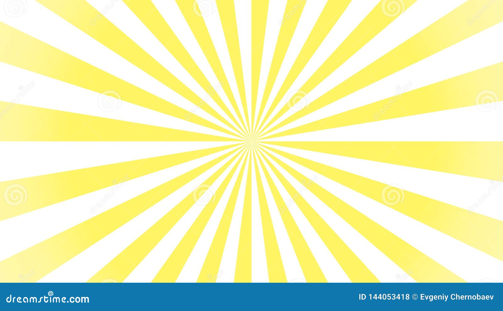Sunburst Pattern, Sunrise Background, Yellow Retro Round Lines - Vector ...