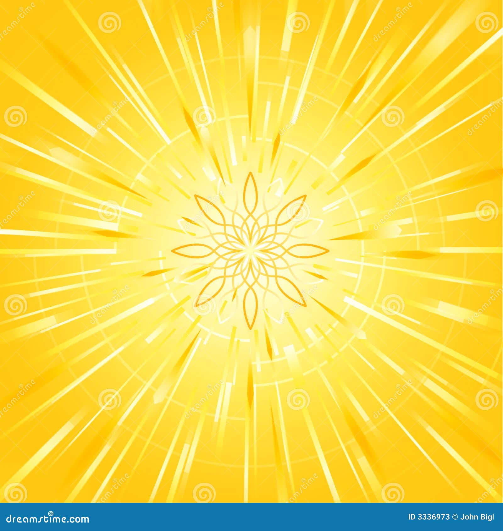 Sunburst and rays stock vector. Illustration of solar - 3336973