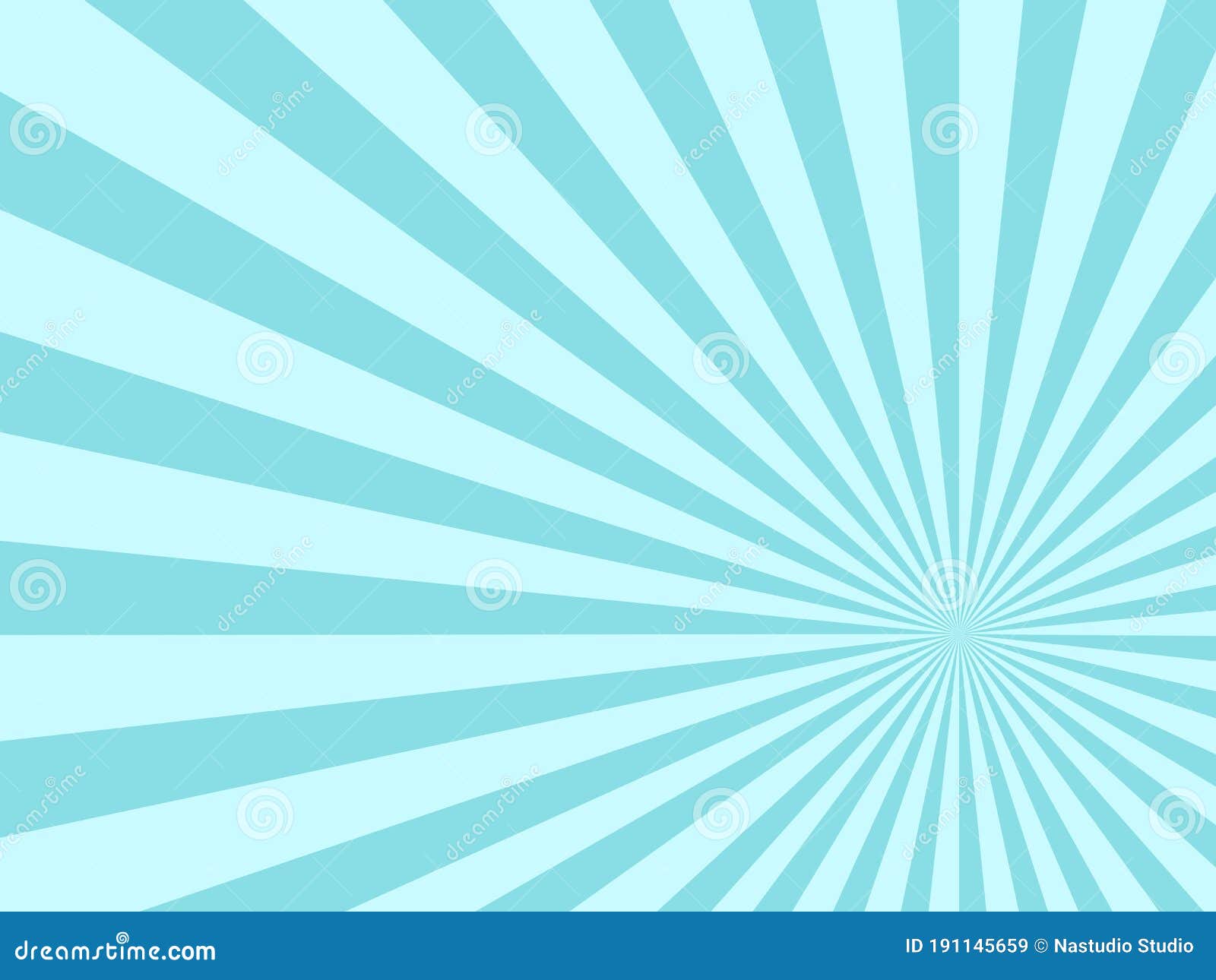 Sunburst Rays Light Blue Background. Sunbeam Star Burst Stock Vector ...