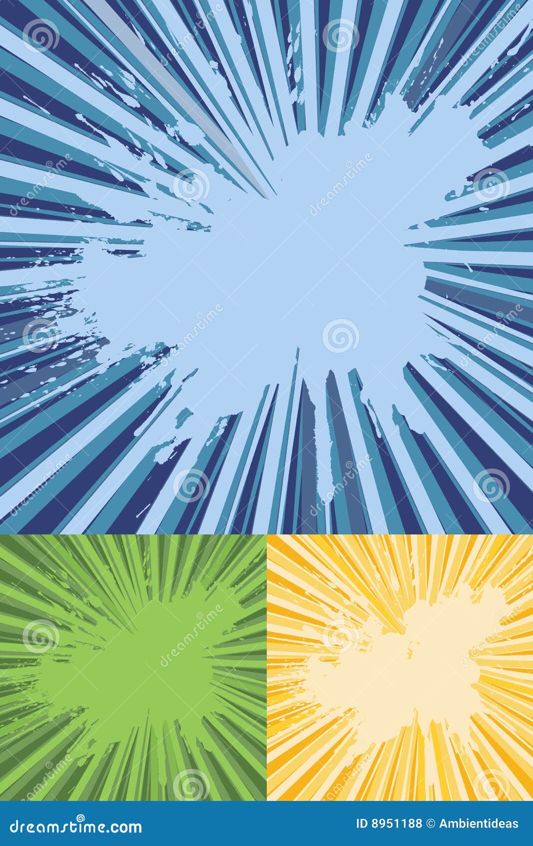 Sunburst Rays with Splatter Texture Vector Stock Vector - Illustration ...
