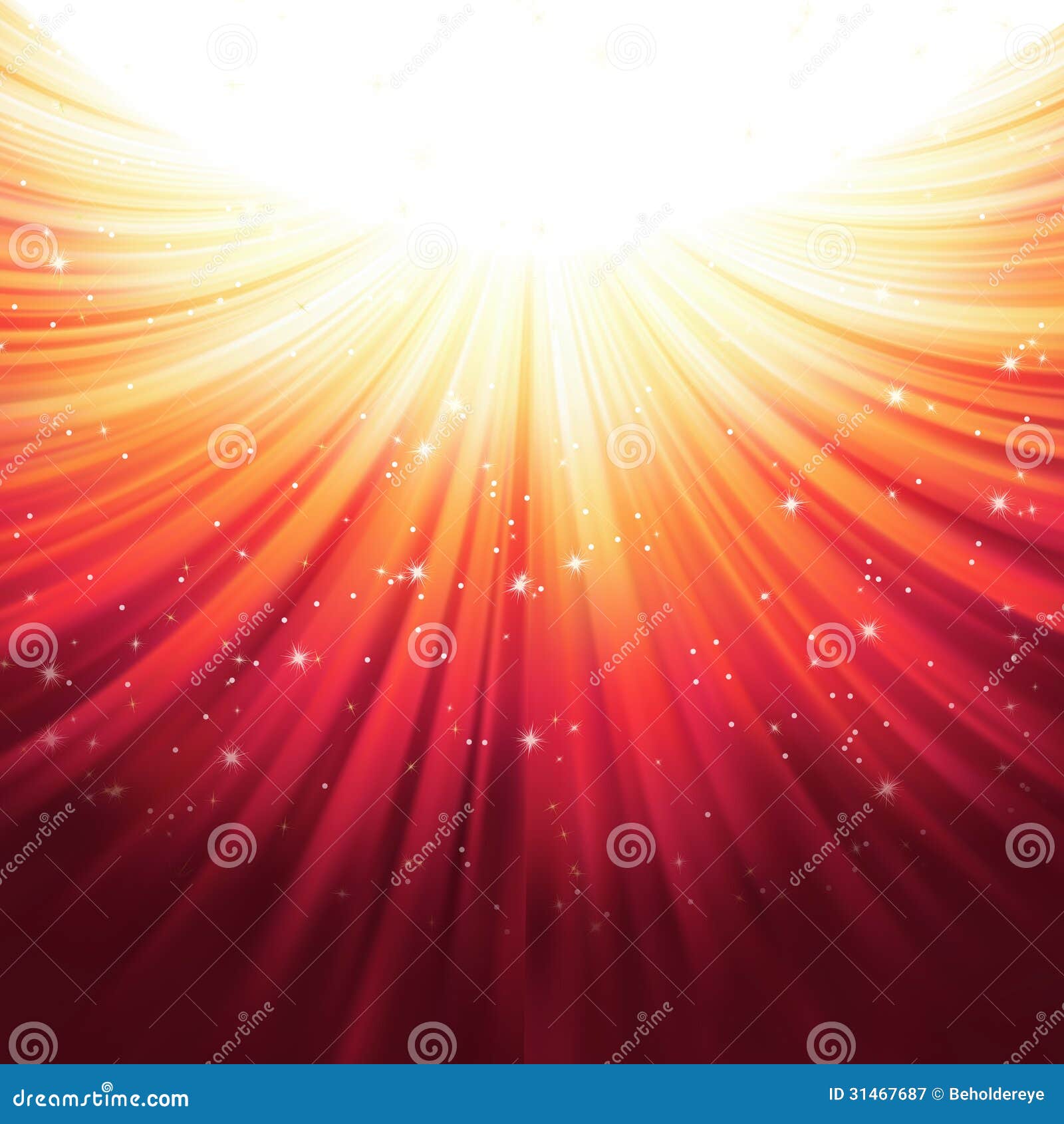 Sunburst Rays of Sunlight Tenplate. EPS 10 Stock Vector - Illustration ...