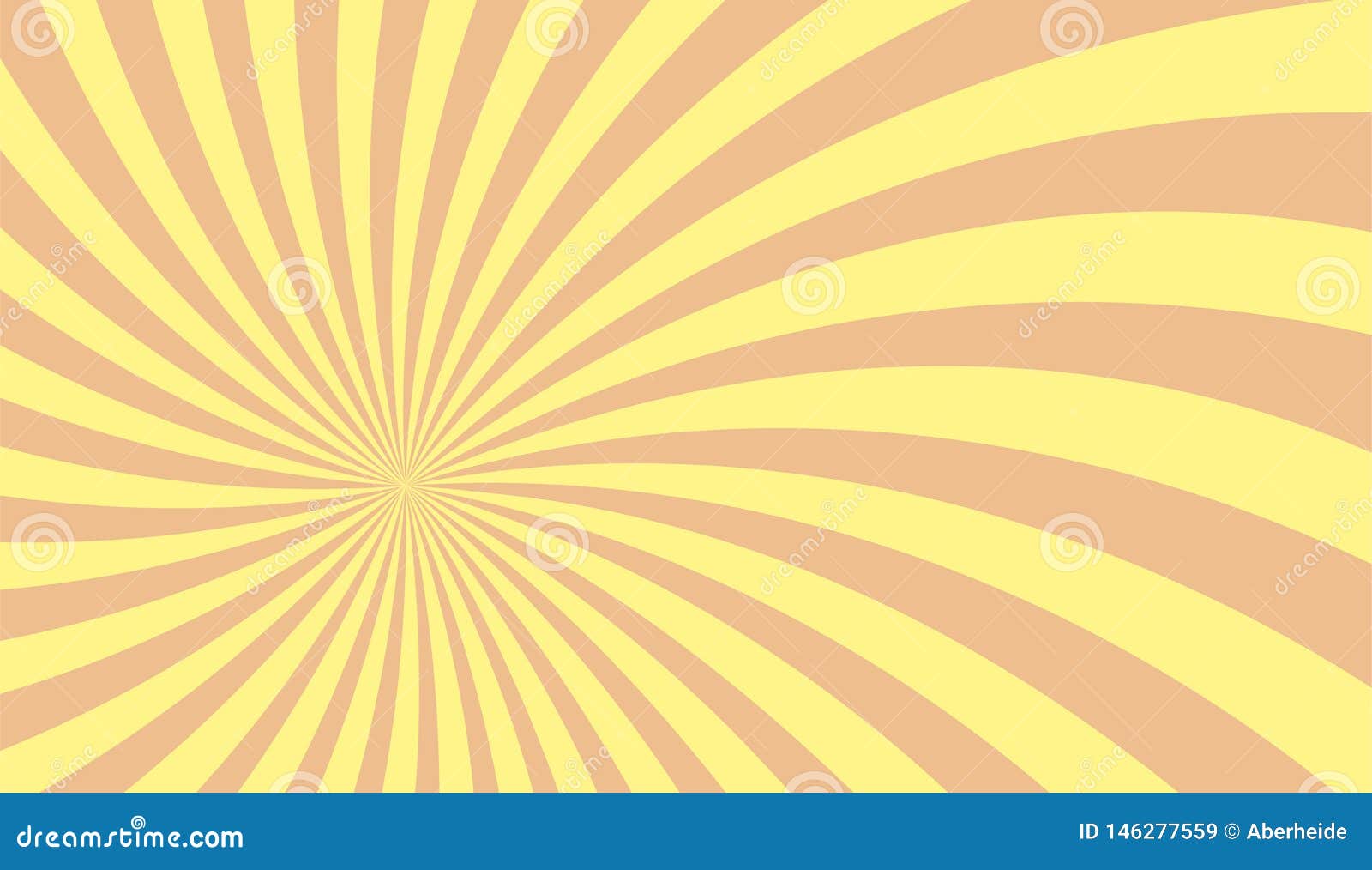 Sunburst Retro Vector Illustration Stock Vector Illustration Of